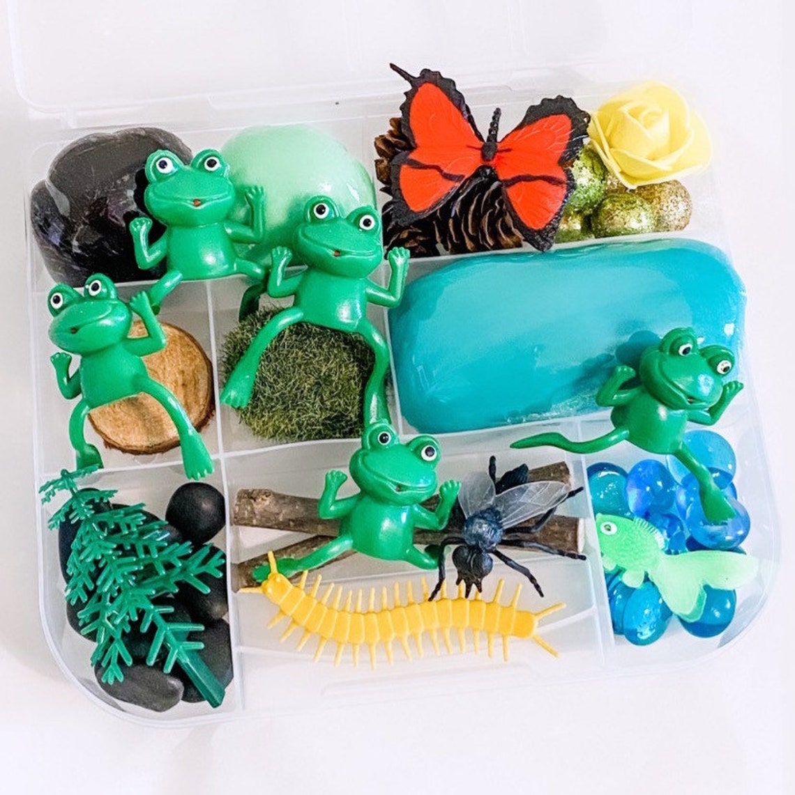 Five Speckled Frogs Sensory Play Dough Kit, Homeschool Learning - Etsy