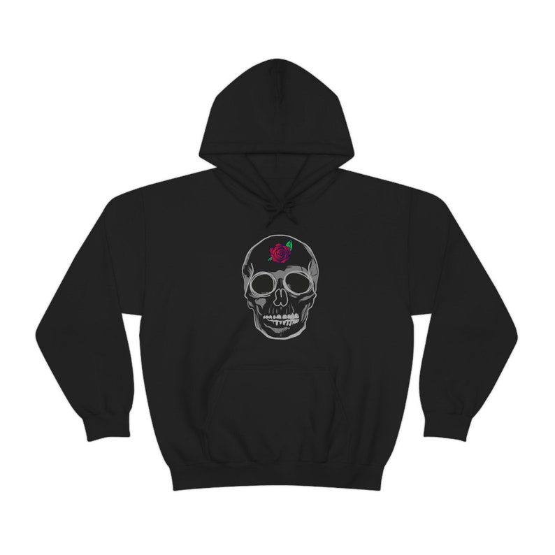 Skull Hoodie Aesthetic Hoodie, Aesthetic Clothing, Goth Hoodie - Etsy