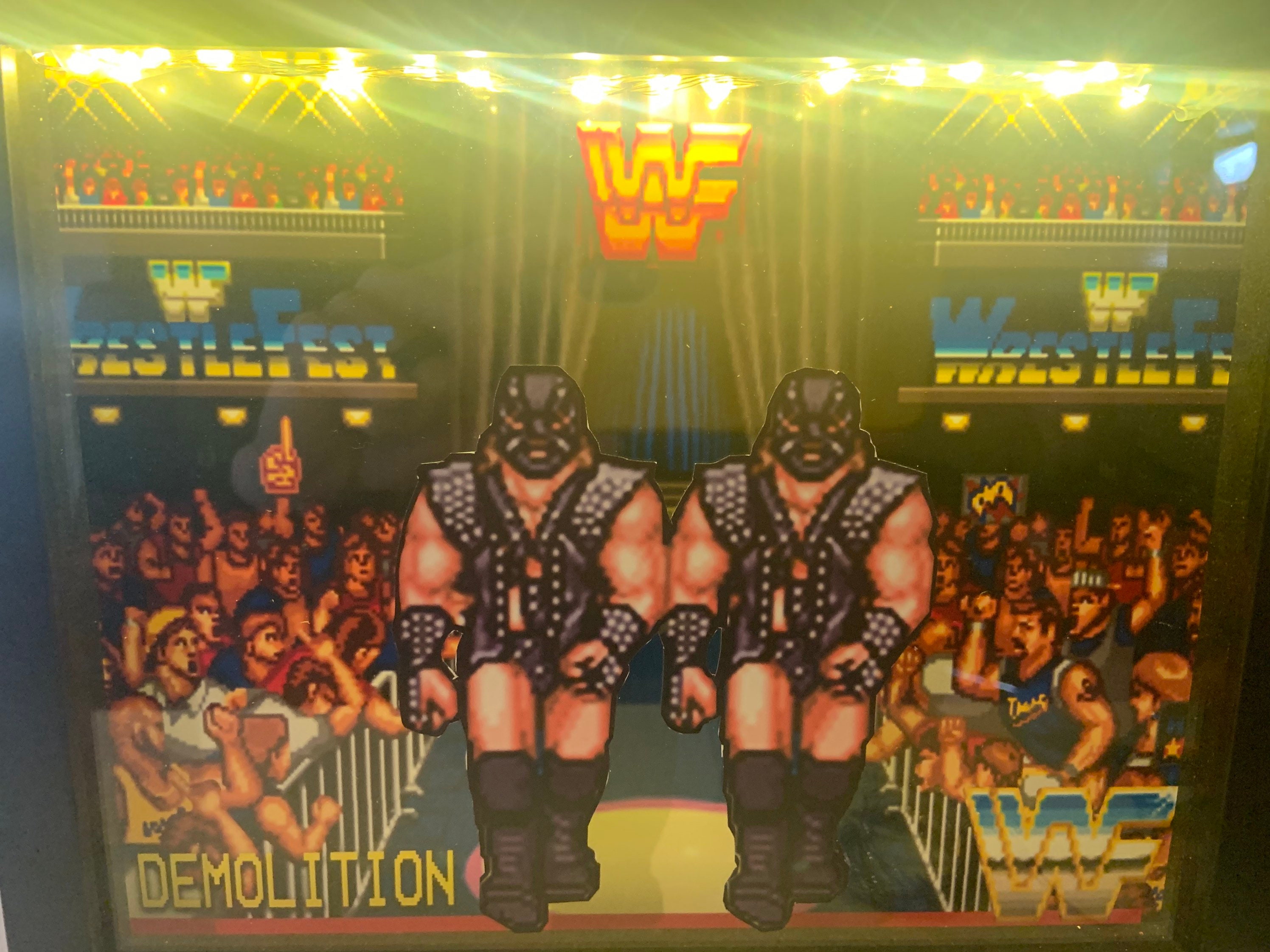 Demolition Wrestlefest Shadow Box avec LED - Etsy France