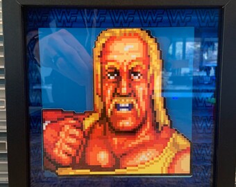Hulk Hogan and Ultimate Warrior LED Wrestlefest Shadow Box 8x10 - Etsy