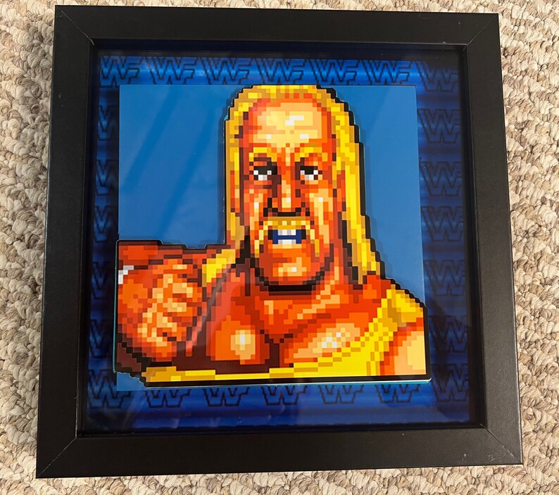 Hulk Hogan Shadow Box From WWF Superstars Arcade Game - Etsy