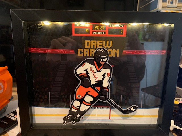 Custom Shadow Box - Hockey - Etsy
