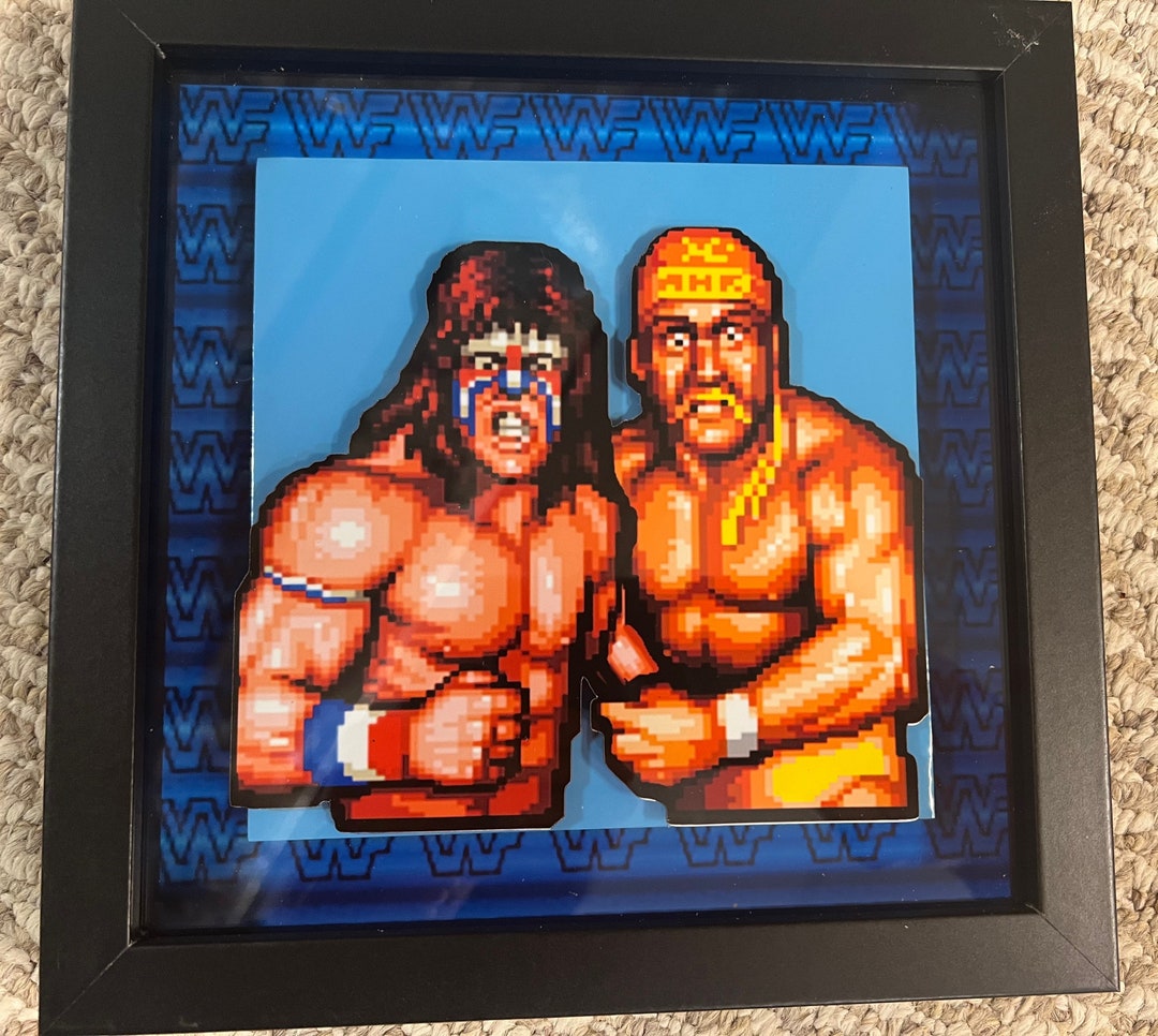 Hulk Hogan and Ultimate Warrior Shadow Box From WWF Superstars - Etsy