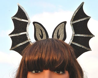 Bat Ears Headband - Etsy