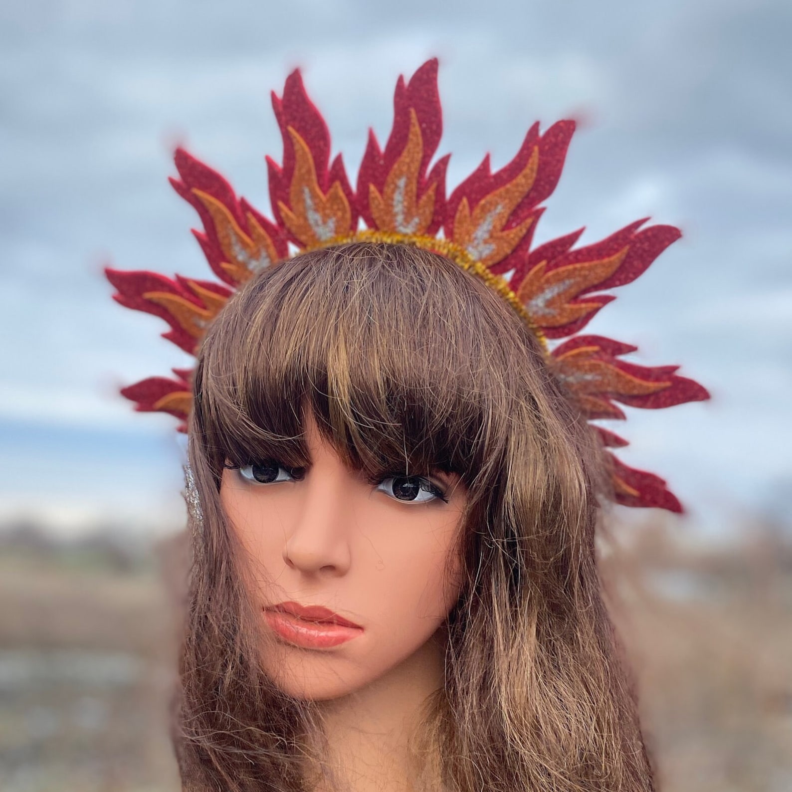 Fire Headband Flame Headband Fire Crown Headpiece Flame - Etsy