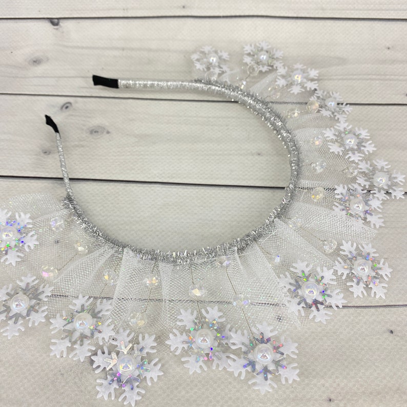 Snowflake Headband Snow Queen Crown Christmas Headpice Women - Etsy