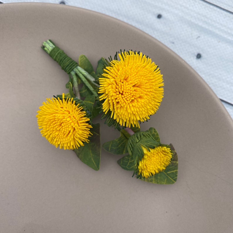 Dandelion Flower Brooch Spring Wedding Boutonniere - Etsy
