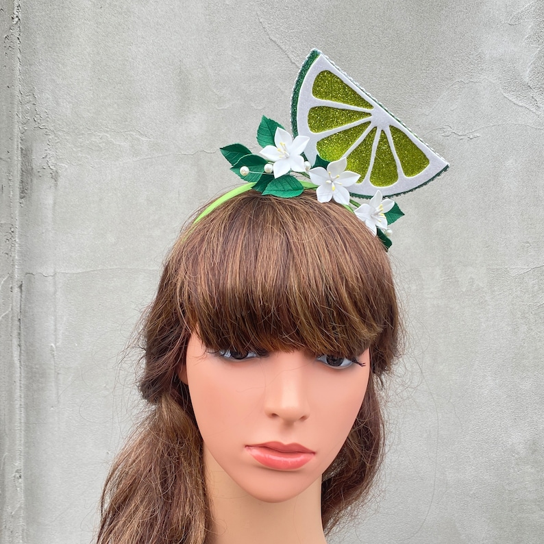 Lime Slice Headband: Tropical Party Costume Headpiece - Etsy