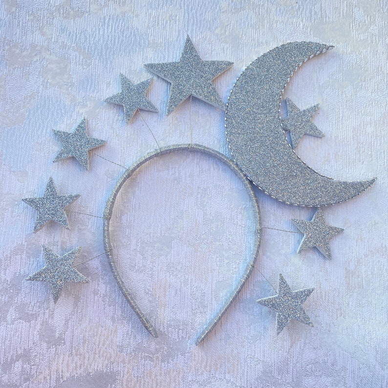 Moon Star Headband Celestial Headpiece Halloween Christmas Crown - Etsy