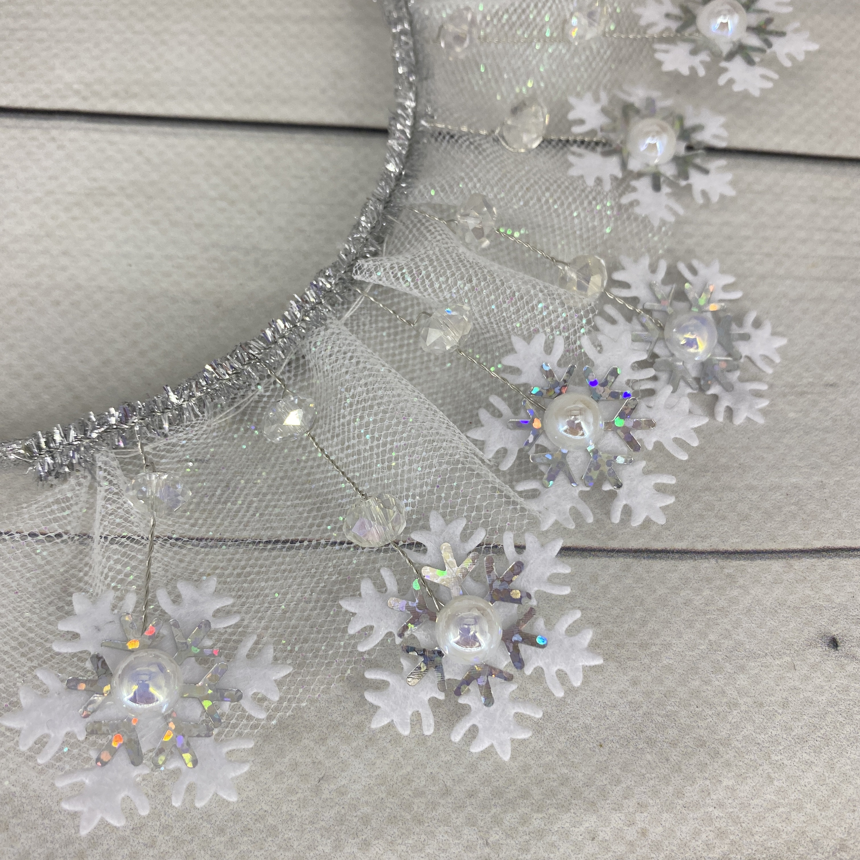 Snowflake Headband Snow Queen Crown Christmas Headpice Women | Etsy