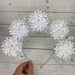 Snowflake Crown Headband Snow Queen Crystal Halo Crown Christmas ...