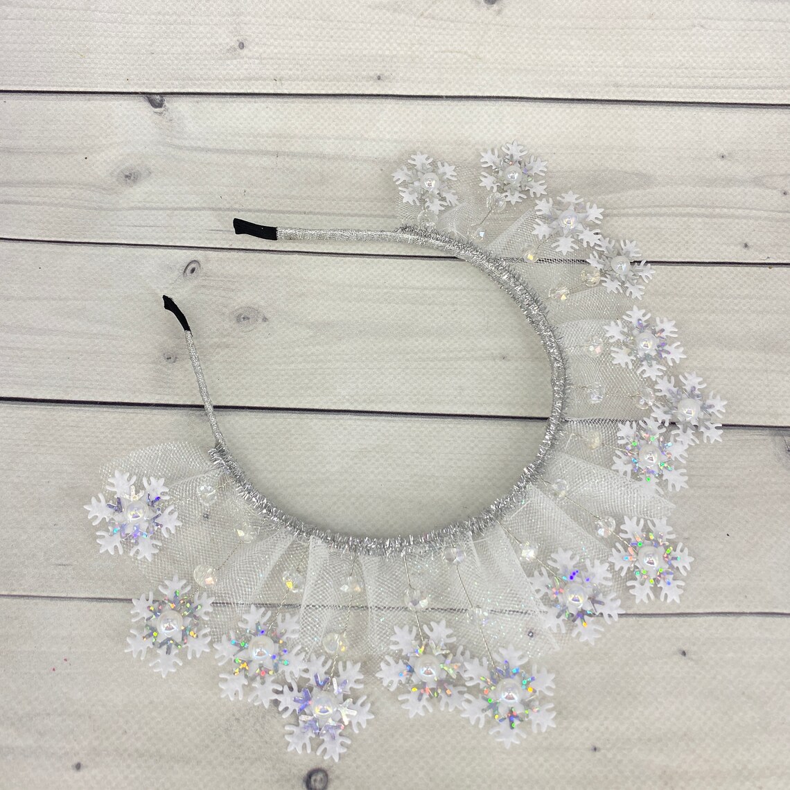 Snowflake Headband Snow Queen Crown Christmas Headpice Women | Etsy