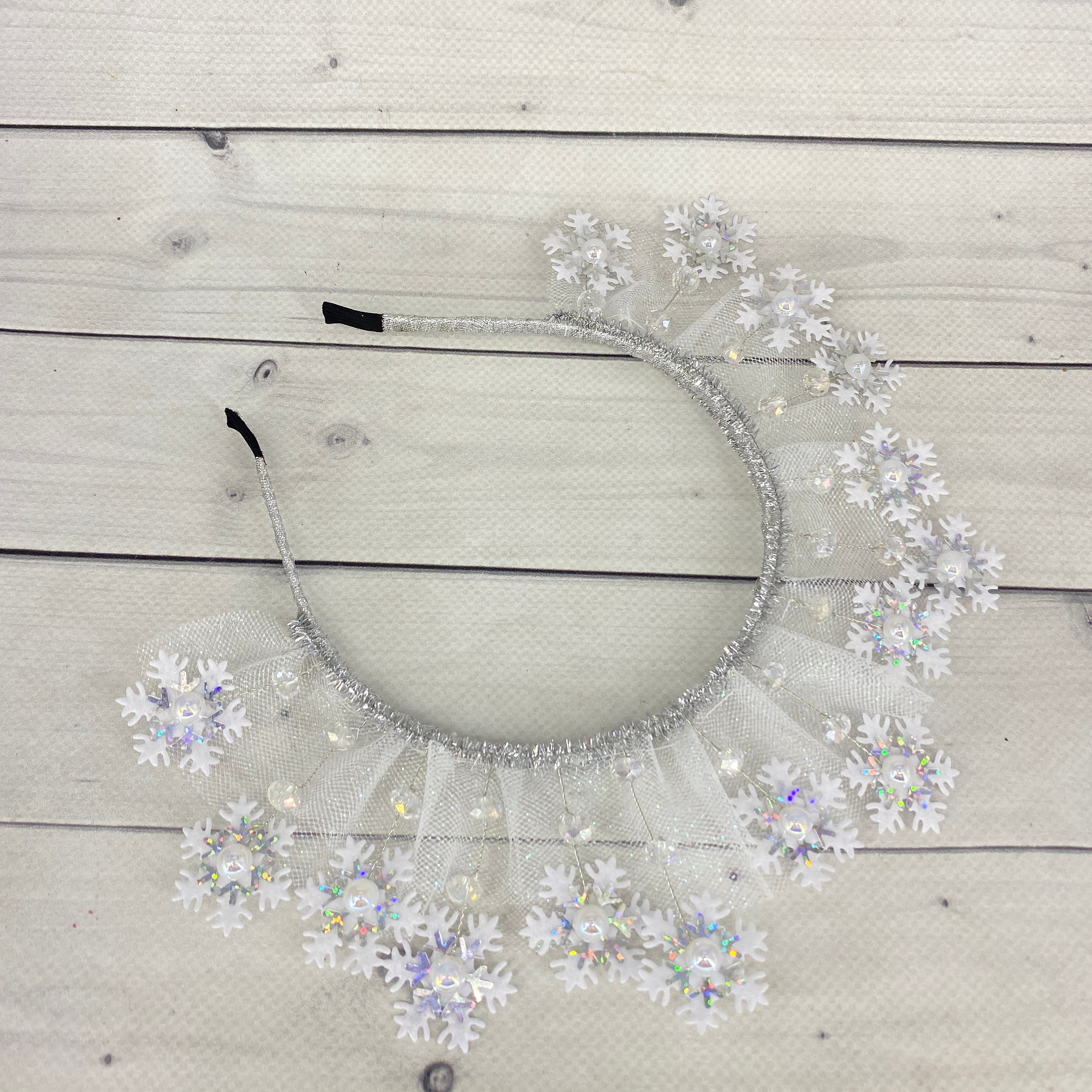 Snowflake Headband Snow Queen Crown Christmas Headpice Women | Etsy