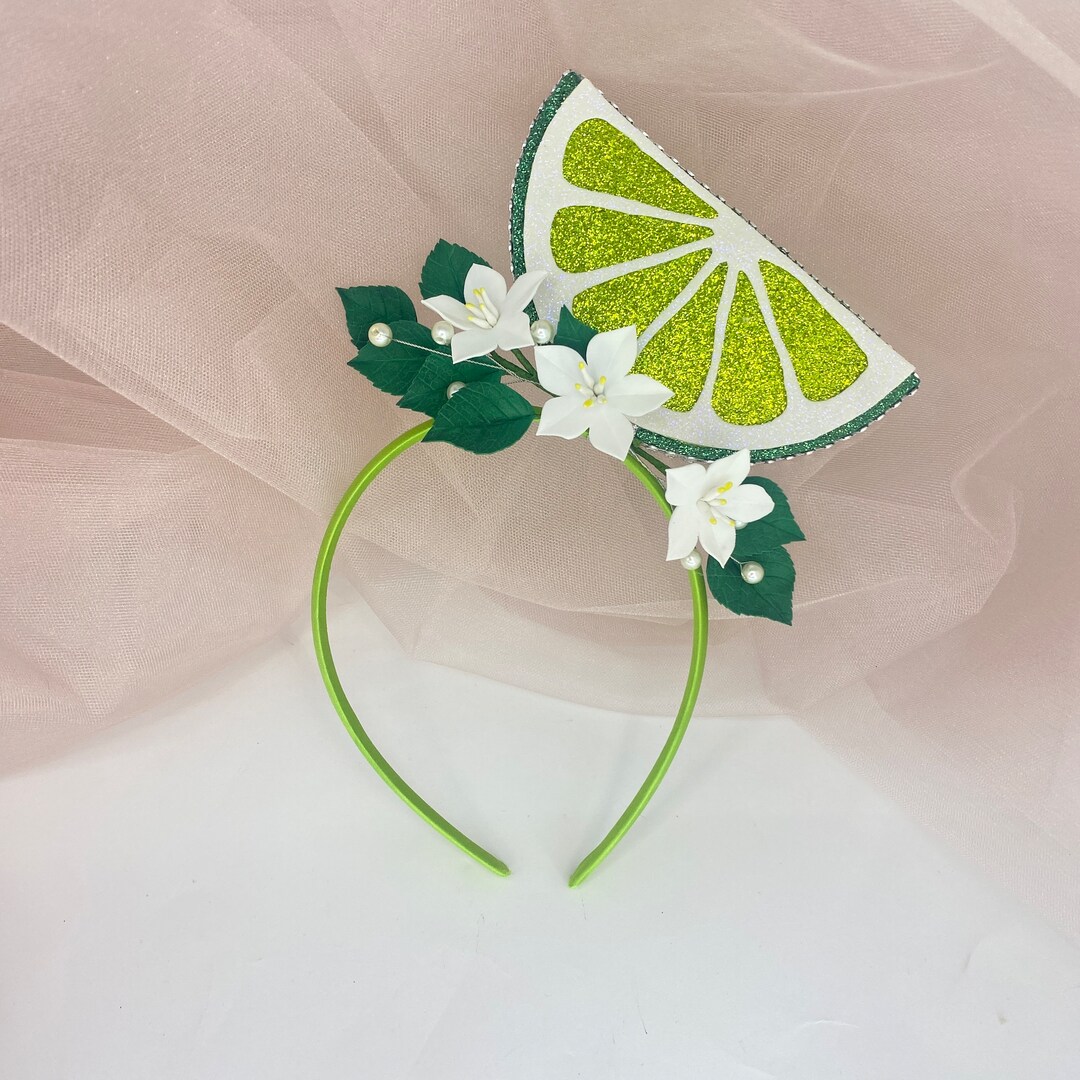 Lime Slice Headband: Tropical Party Costume Headpiece - Etsy