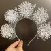 Snowflake Crown Headband Snow Queen Crystal Halo Crown Christmas ...