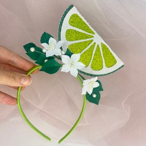 Lime Slice Headband: Tropical Party Costume Headpiece - Etsy