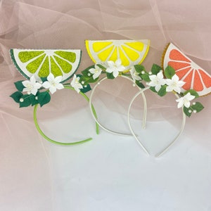Lime Slice Headband: Tropical Party Costume Headpiece - Etsy