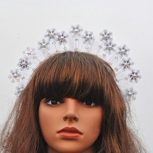 Snowflake Headband Snow Queen Crown Christmas Headpice Women | Etsy