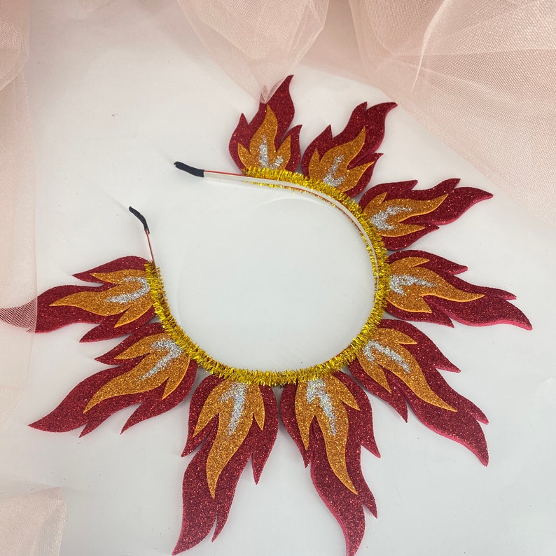 Fire Headband Flame Headband Fire Crown Headpiece Flame | Etsy