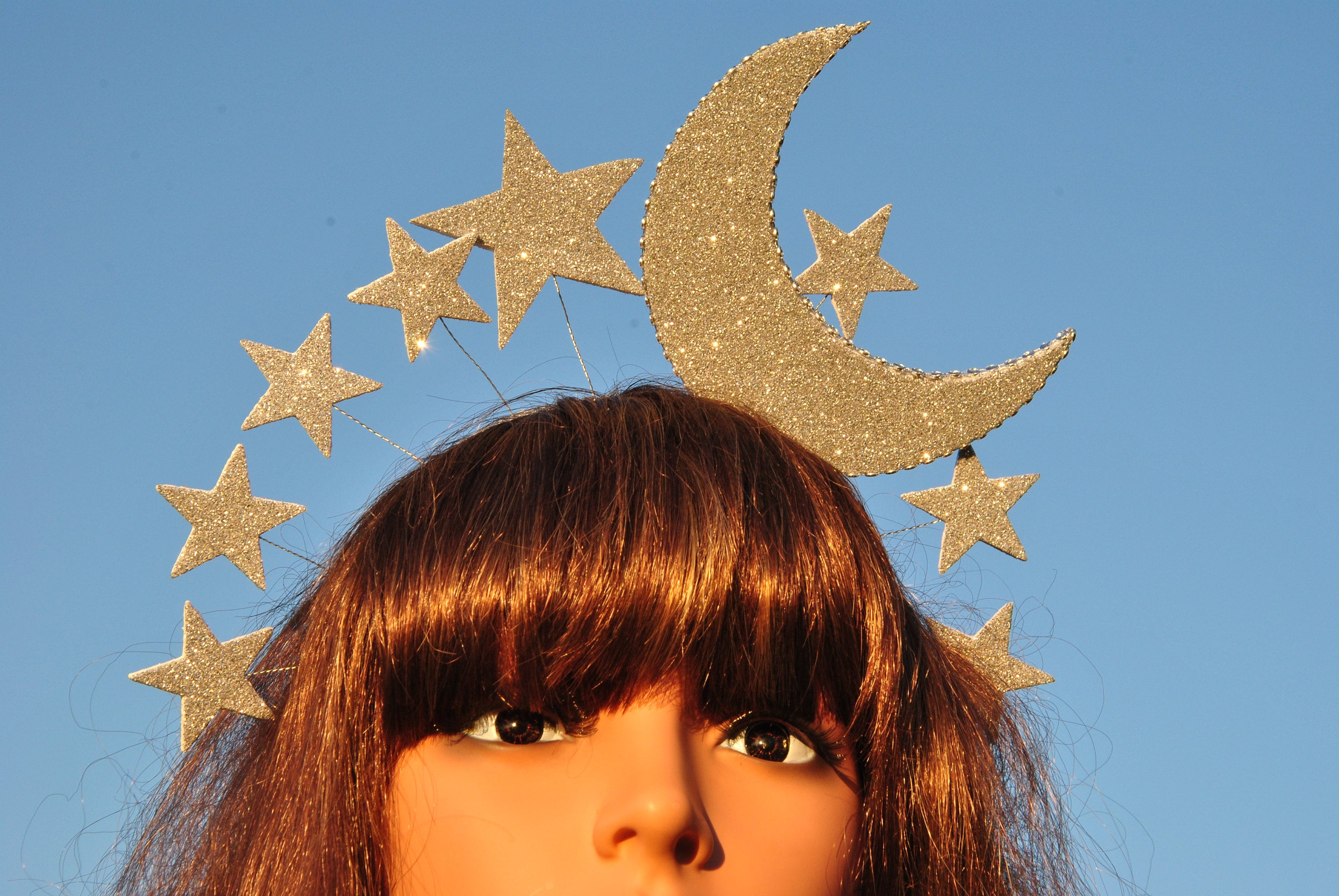 Moon Star Headband Celestial Headpiece Halloween Christmas Crown - Etsy