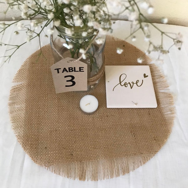 Burlap Centerpieces - Etsy