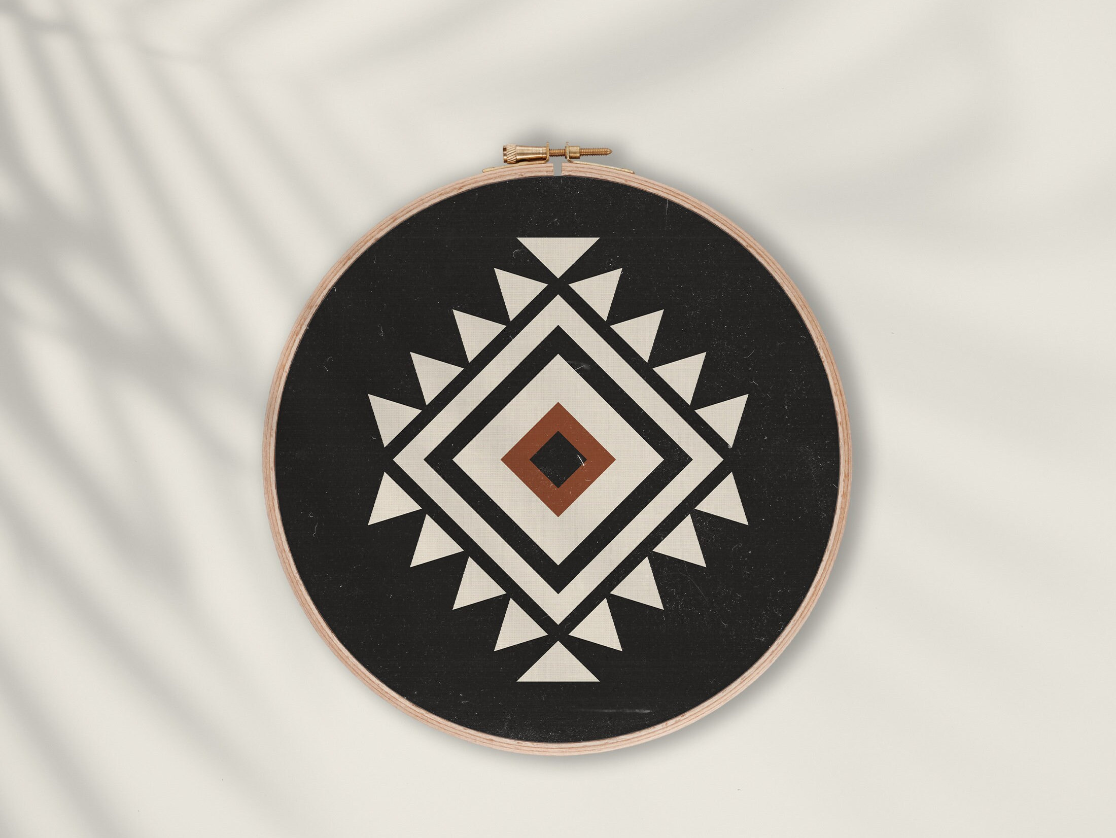 Southwestern Gallery Wall Hanging Set, Aztec Decor, Canvas Wall Art ...