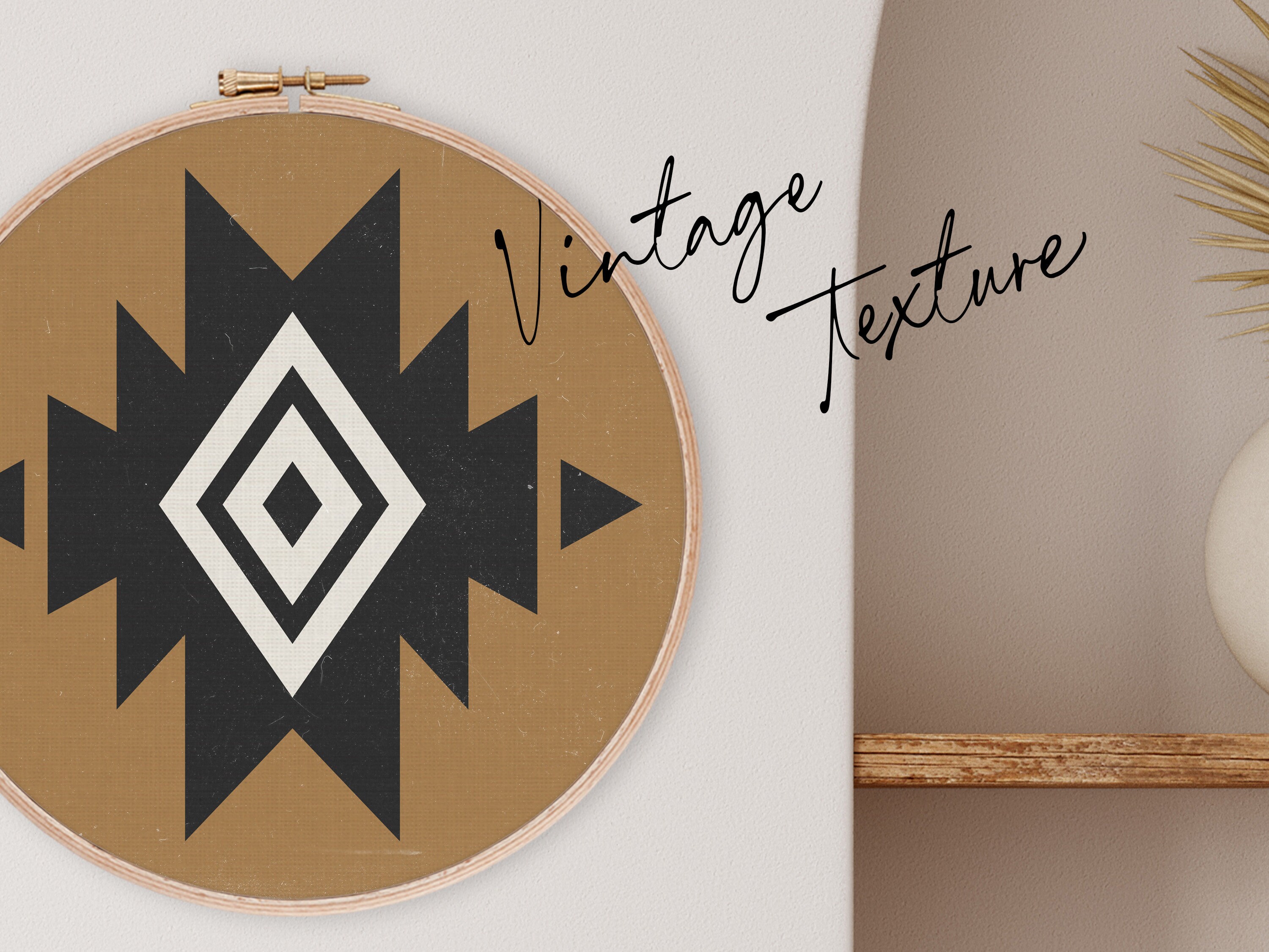 Aztec Gallery Wall Hanging Decor Set, Aztec Art, Canvas Wall Art, Boho ...