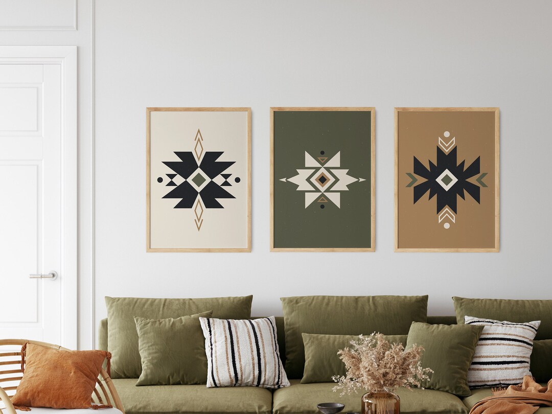 Aztec Wall Art, Southwestern Print, Western Poster, Boho Gallery Wall ...