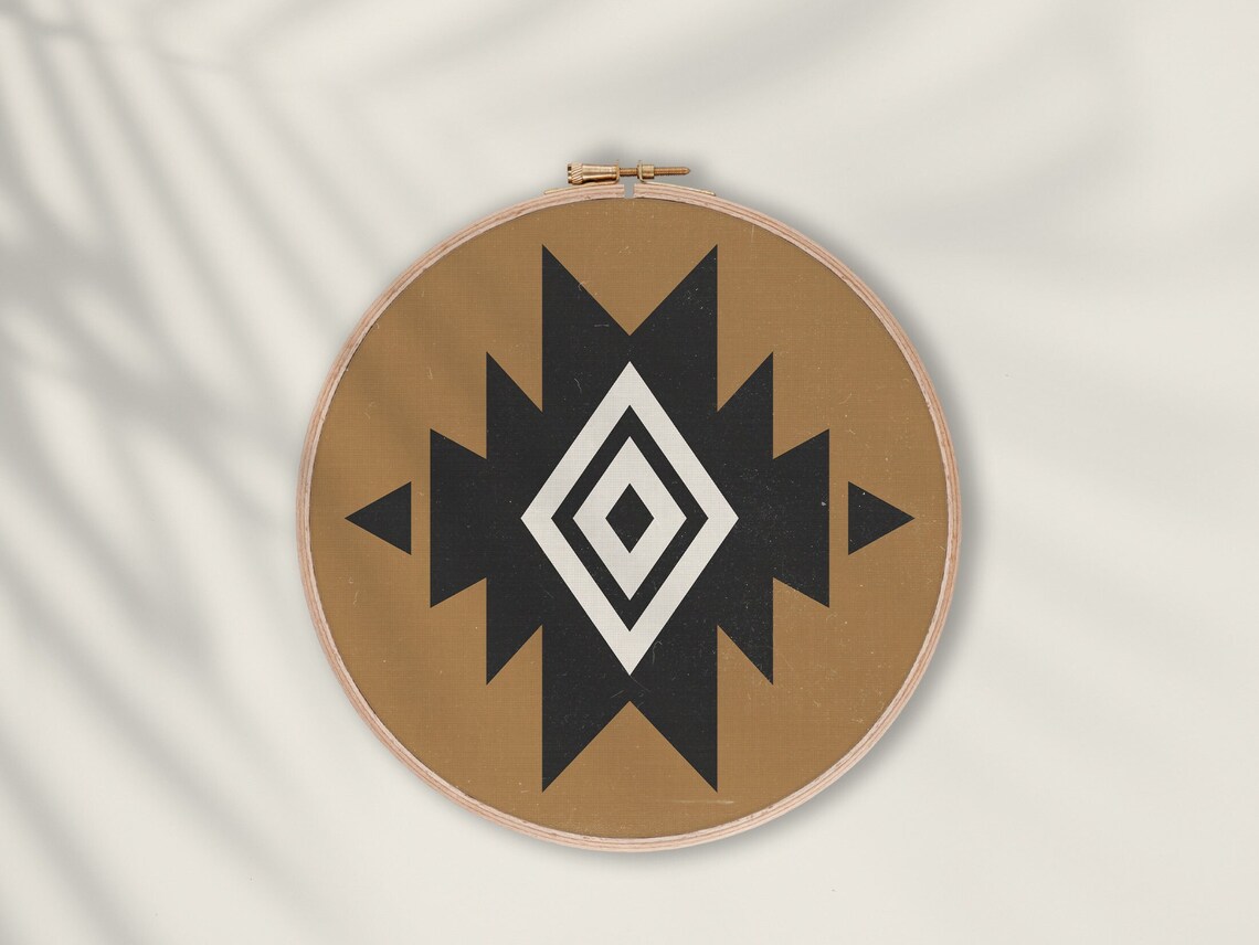 Aztec Gallery Wall Hanging Decor Set Aztec Art Canvas Wall - Etsy