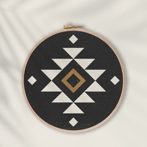 Aztec Gallery Wall Hanging Decor Set Aztec Art Canvas Wall - Etsy