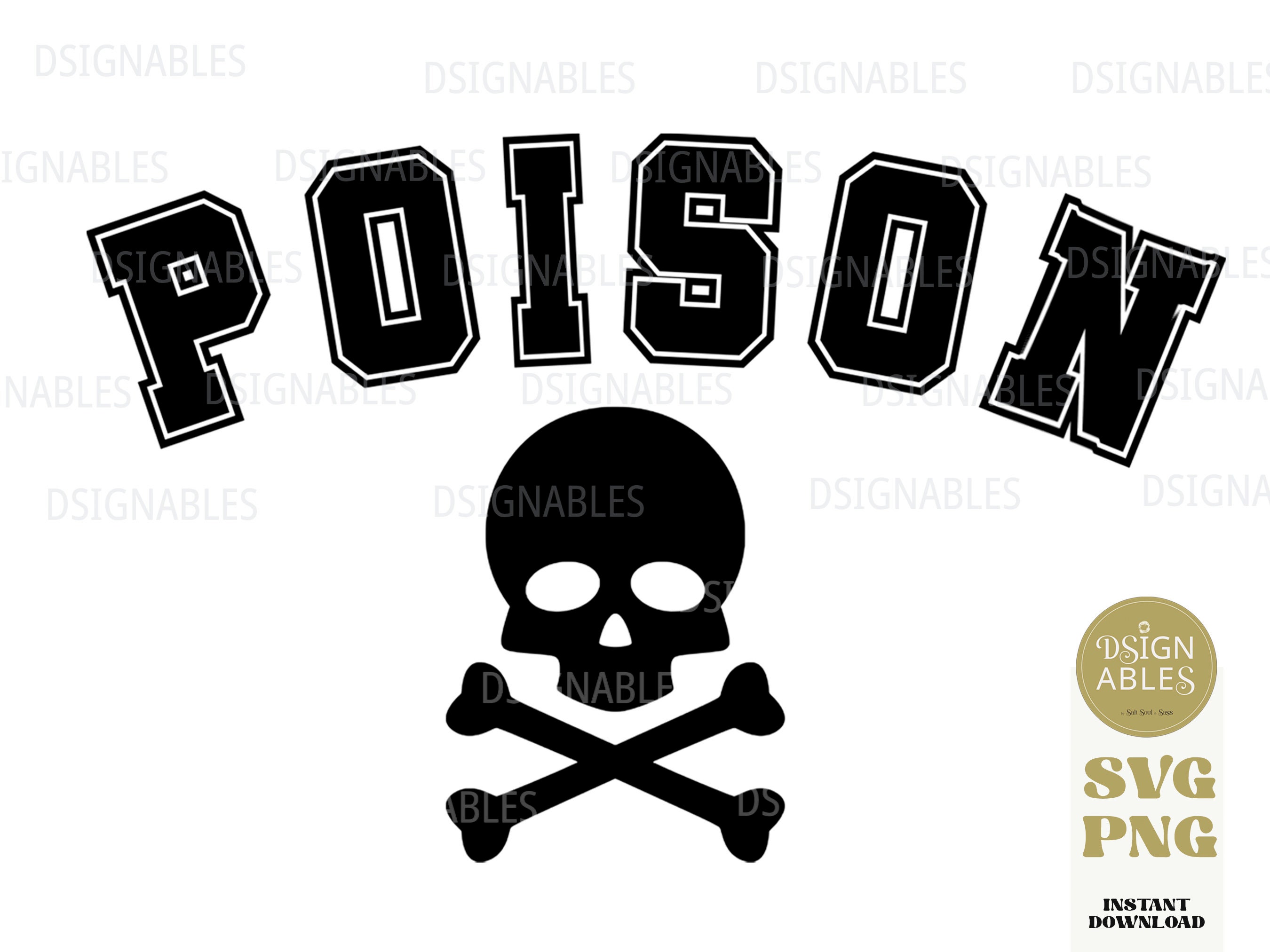 Poison SVG Poison PNG Halloween Digital File Poison - Etsy