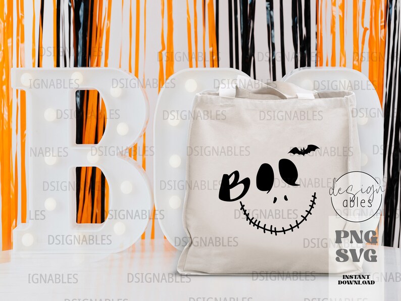 Boo Face | Creepy Halloween Face SVG PNG | Halloween Sublimation - Etsy