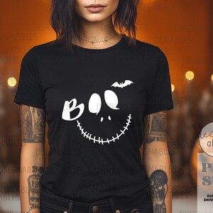 Boo Face | Creepy Halloween Face SVG PNG | Halloween Sublimation - Etsy