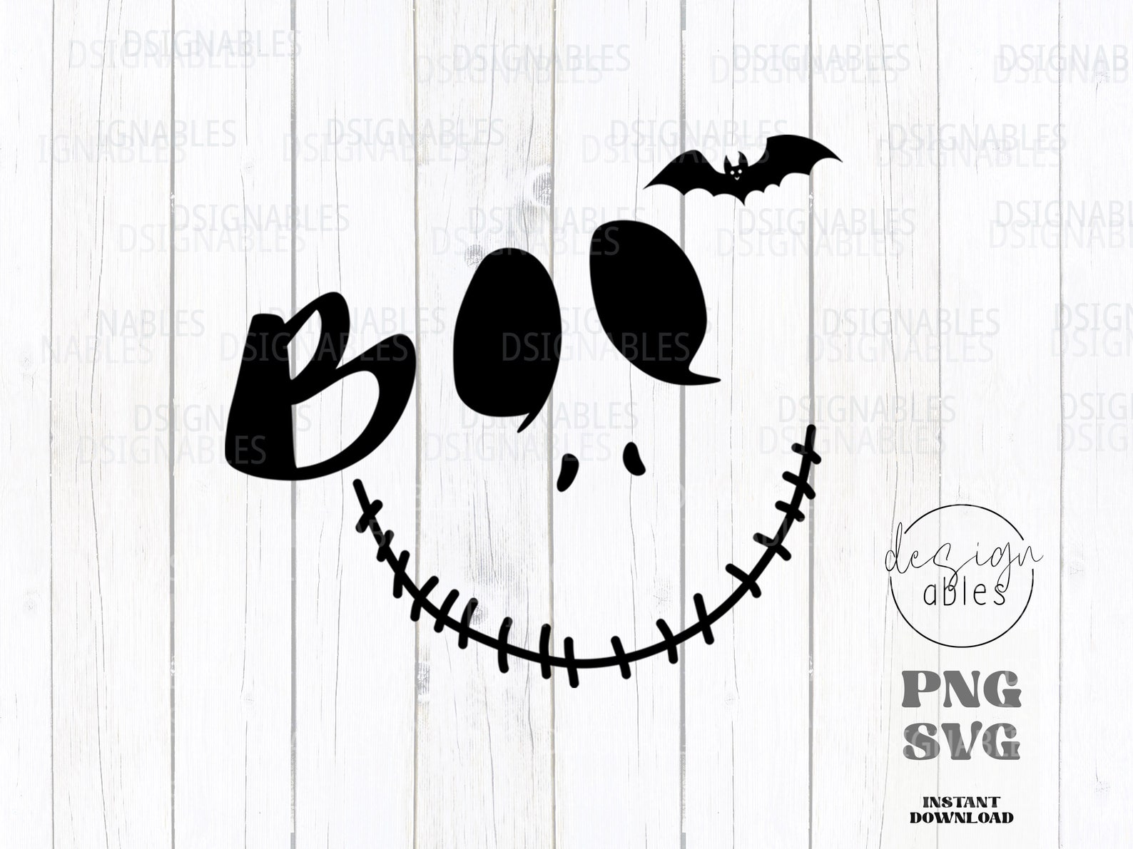 Boo Face | Creepy Halloween Face SVG PNG | Halloween Sublimation - Etsy
