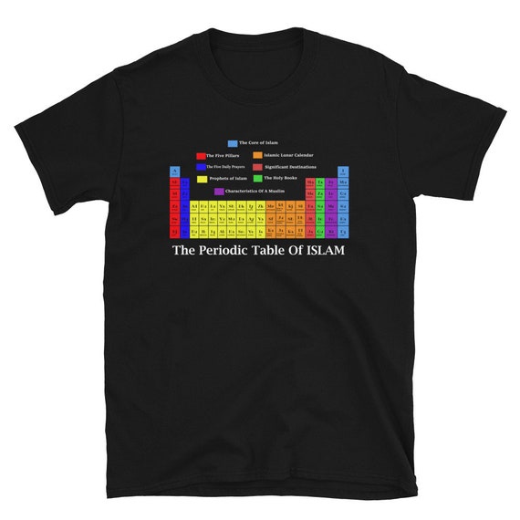 Islamic Periodic Table Muslim Eid Gift Short-sleeve Unisex - Etsy UK