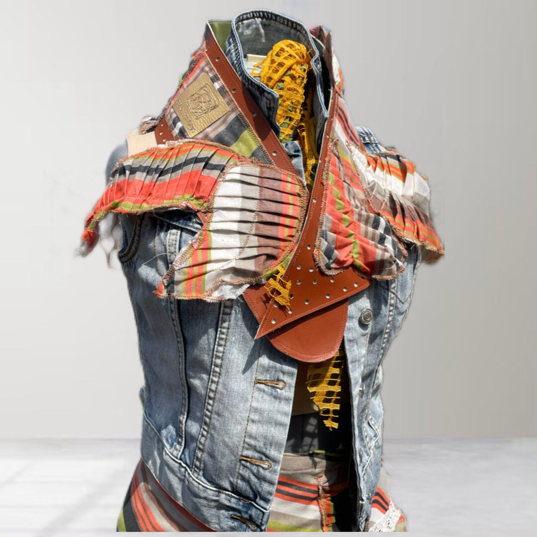 Upcycled Art Wear Art Sustainable Repurposed Zero Waste Art to Wear ...