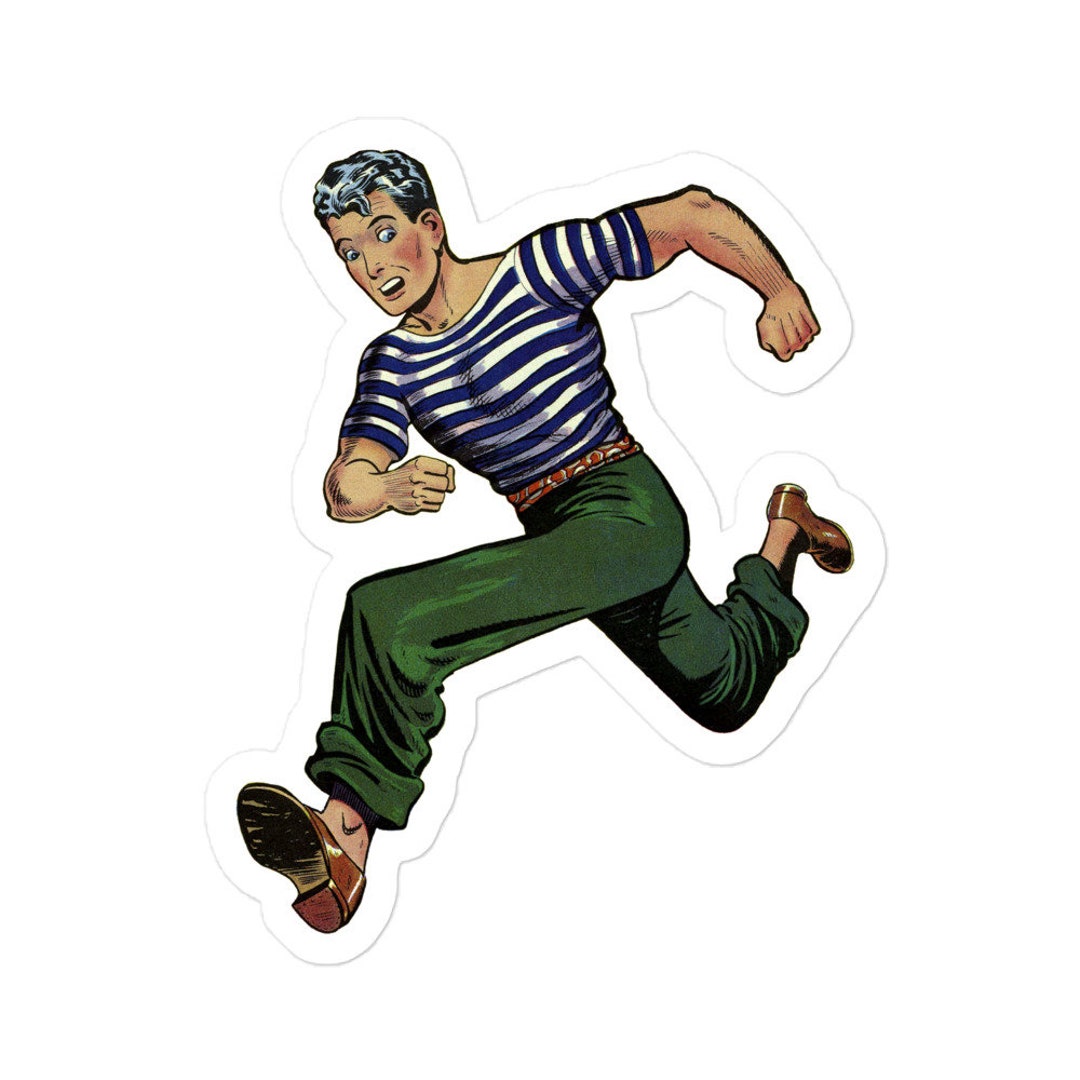 Comic Book Sticker! They’re Still Chasing Me! - Etsy