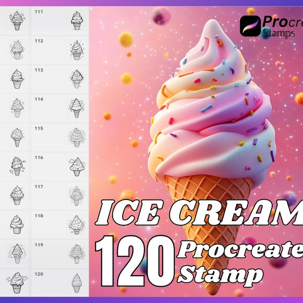 Ice Cream Stamp - Etsy