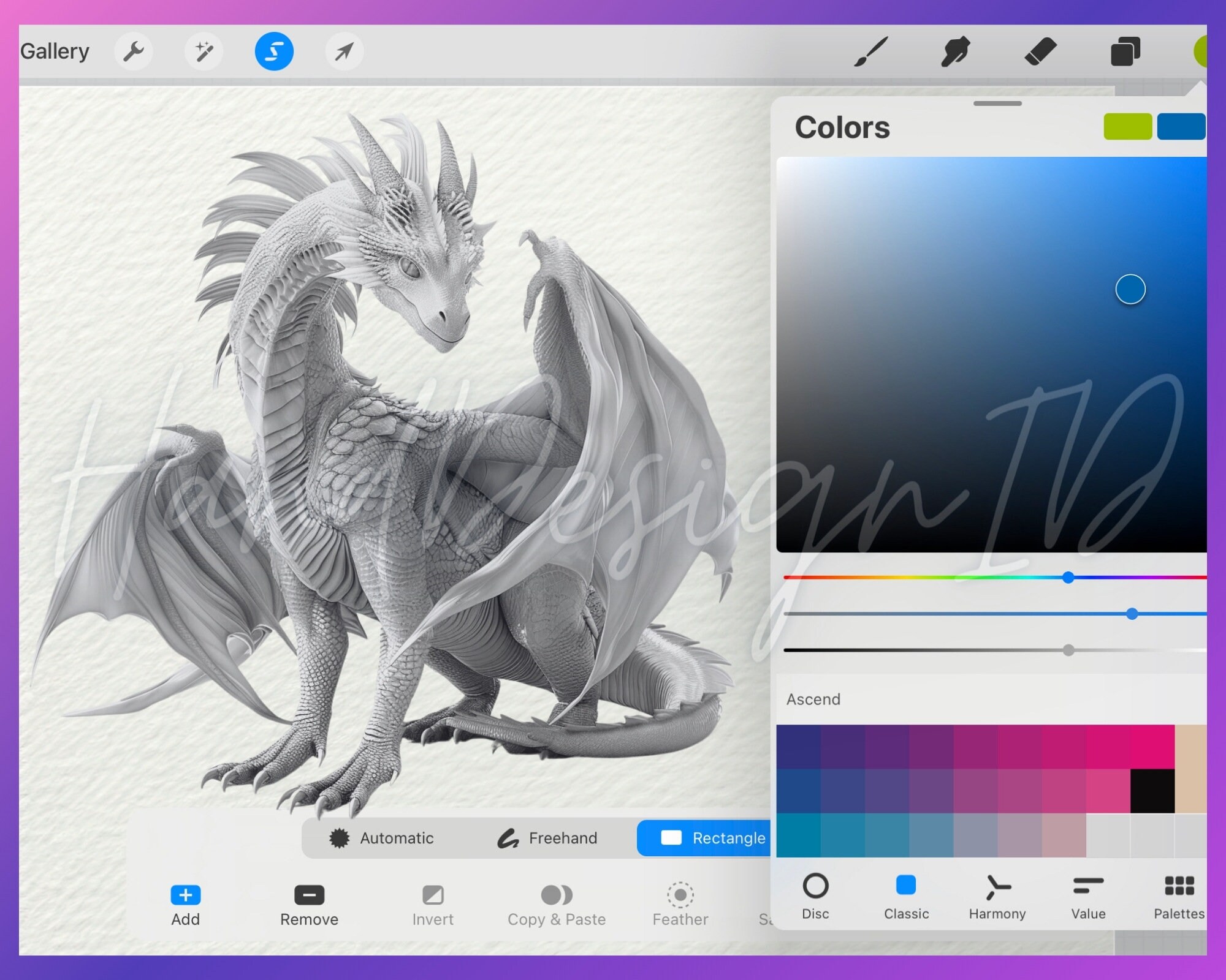 100 Procreate 3d Style Dragon Stamps, 3d Dragon Stamps for Procreate ...