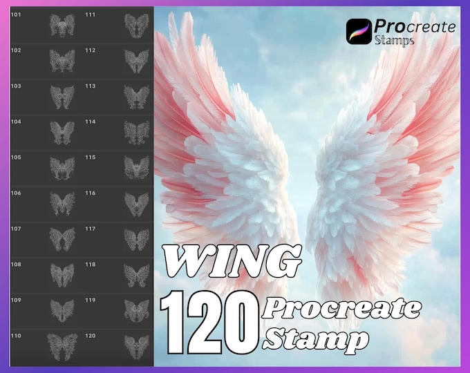 Wing Stamps for Procreate - Easy Anime Wings - Etsy Canada