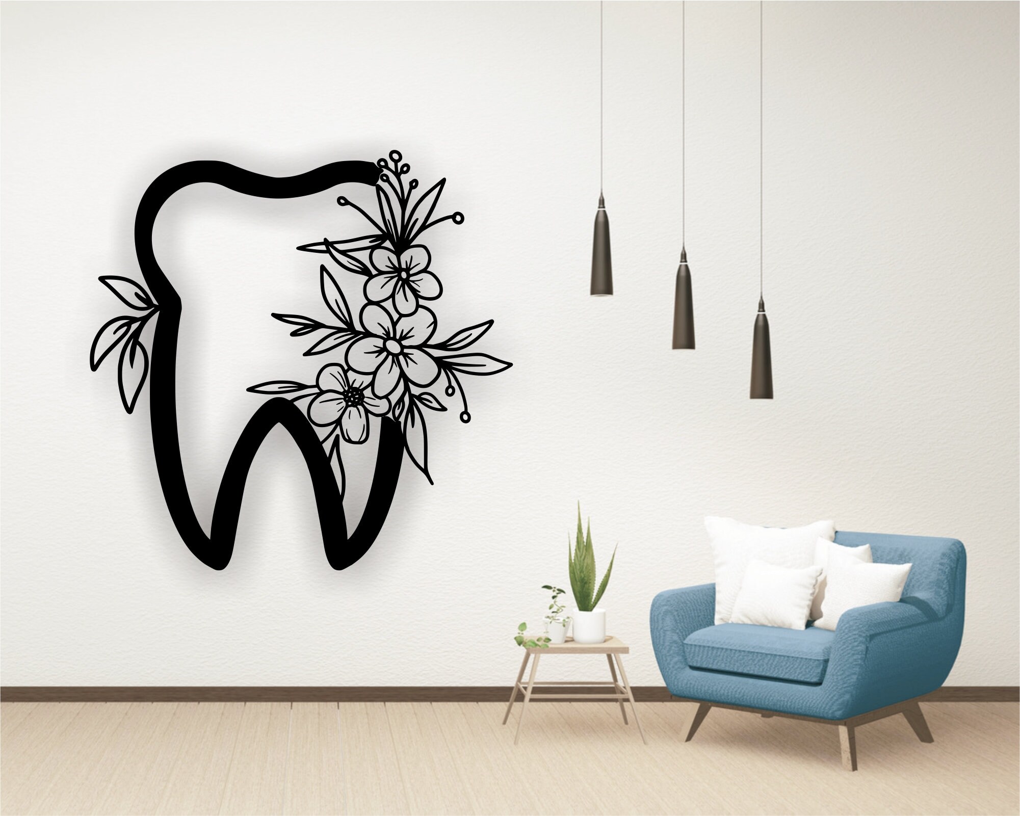 Dentist SVG Floral Dentist SVG Tooth With Flower for Dentist - Etsy