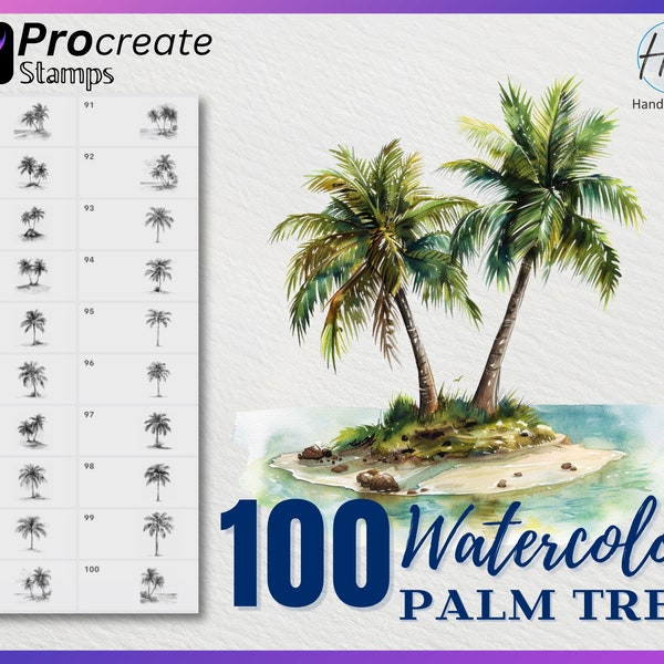 Palm Tree Stamp - Etsy