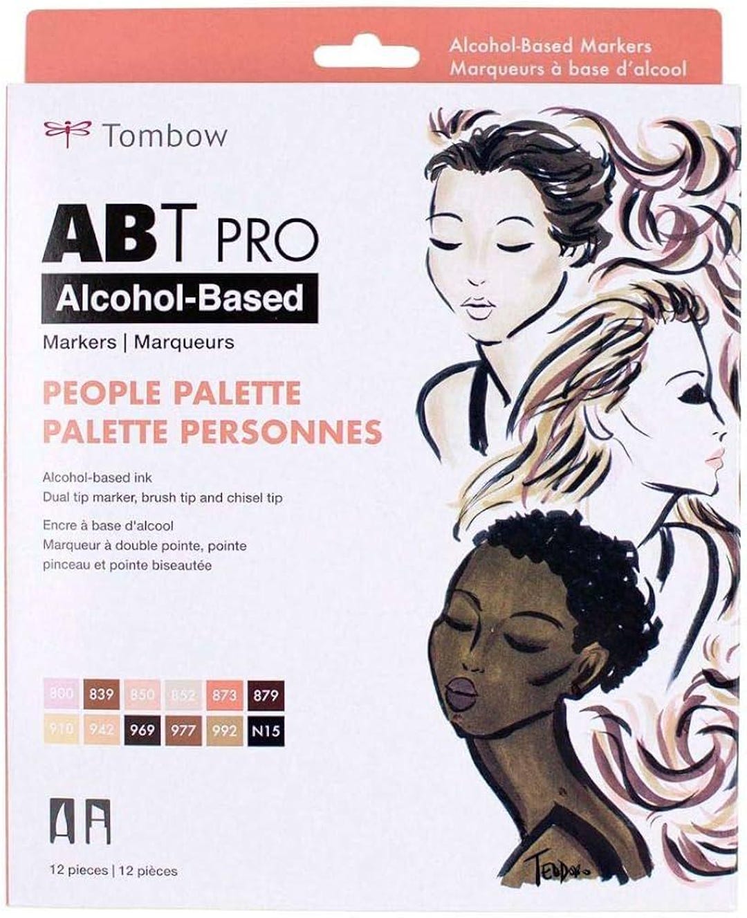 ABT PRO Alcohol-based Art Markers, People Palette, 12-pack - Etsy