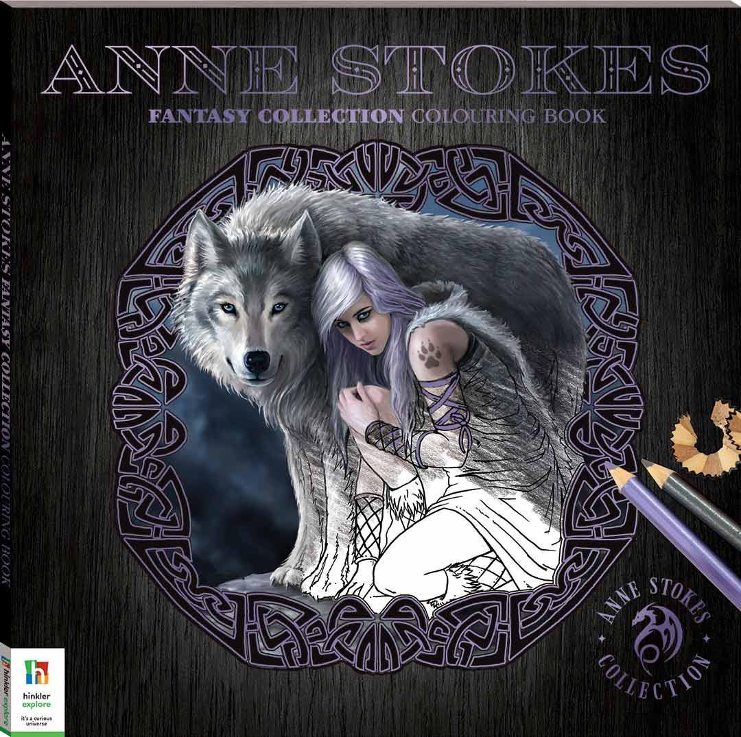 Anne Stokes Fantasy Collection Colouring Book, Wolf - Etsy