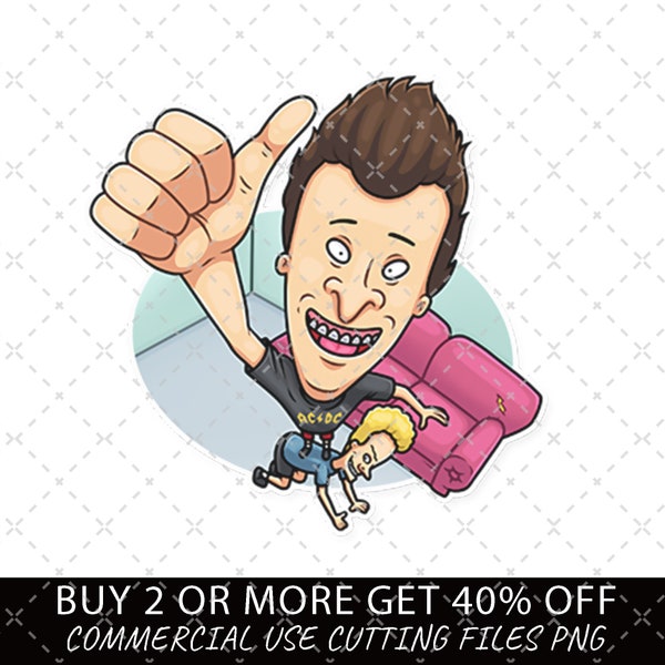 Beavis and Butthead Vector Svg - Etsy