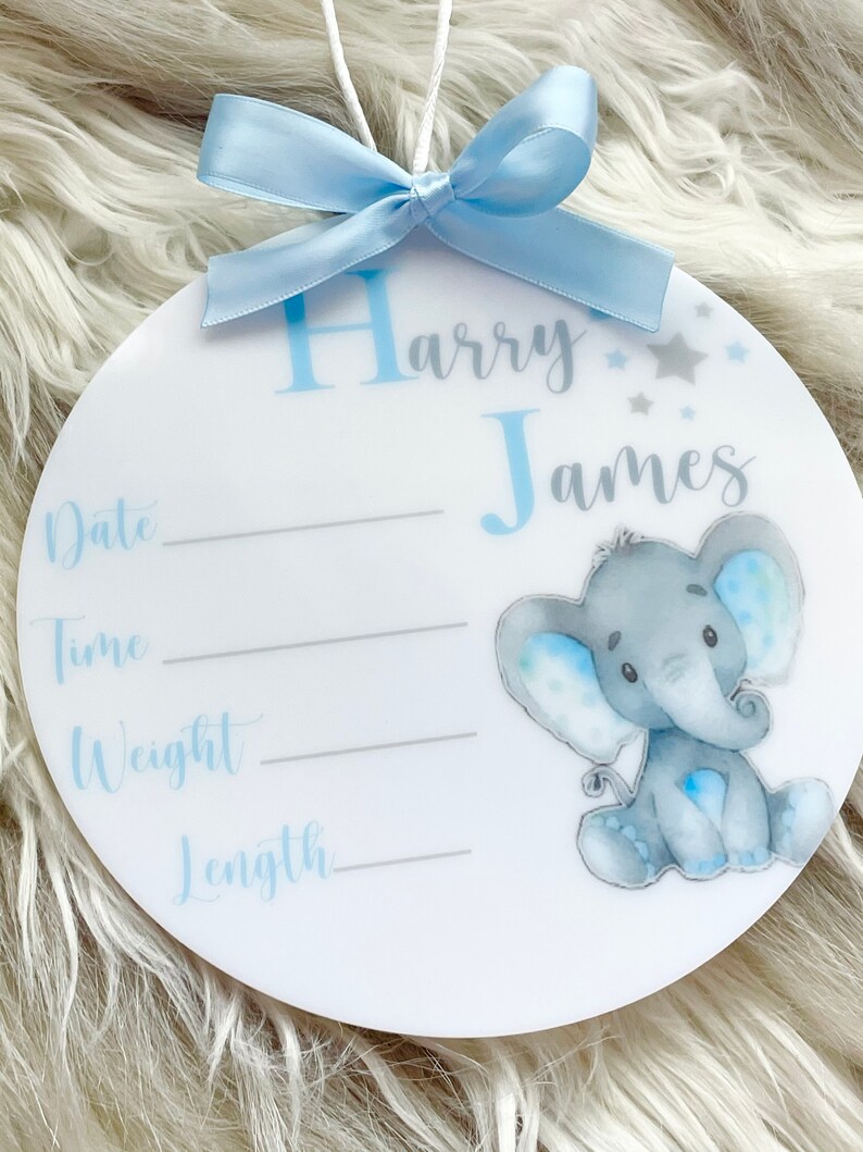 Birth Announcement Sign | Acrylic New Born Baby Birth Announcement Sign ...