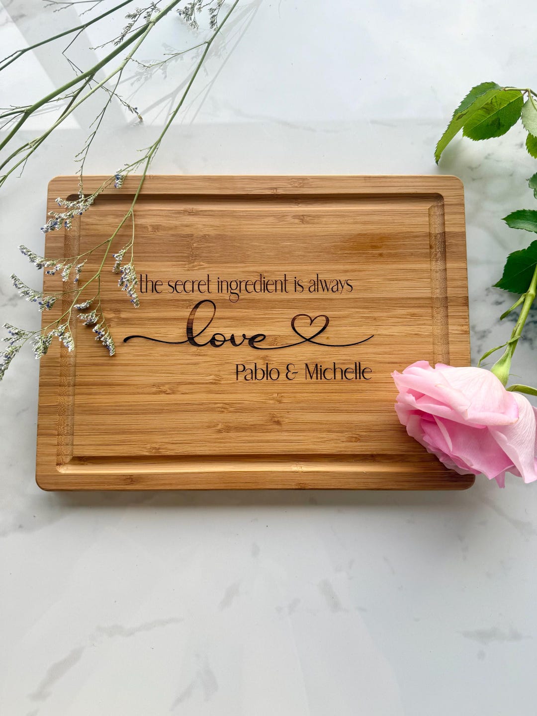 Personalized Love Chopping Board, Personalized Cutting Board, Wedding ...