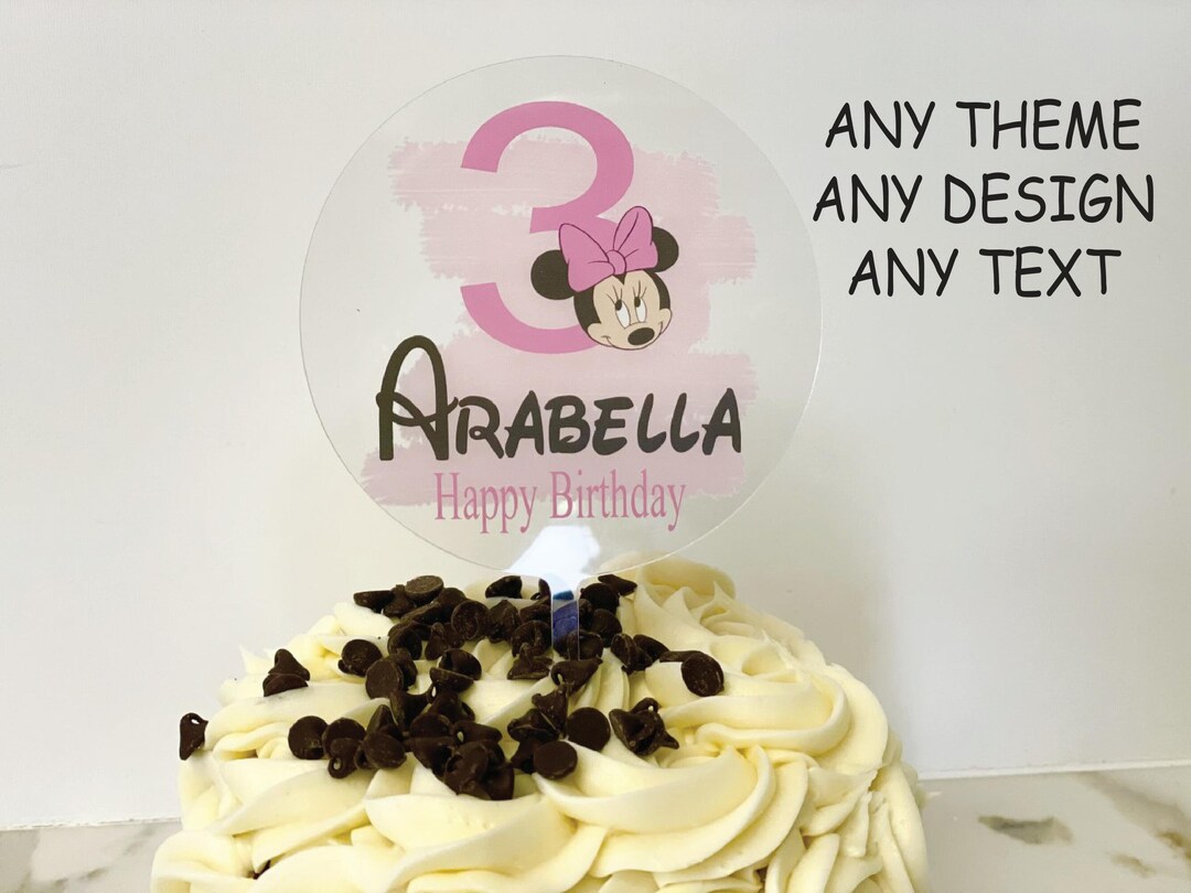 Custom Acrylic Cake Topper | | Custom Cake Decoration | Custom Cake ...