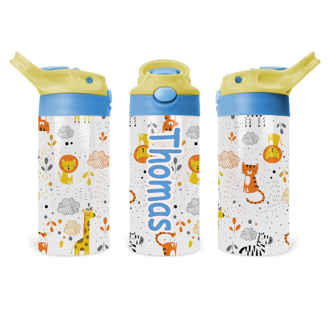 Personalized Flip Top Water Bottle | Custom School Water Bottle ...