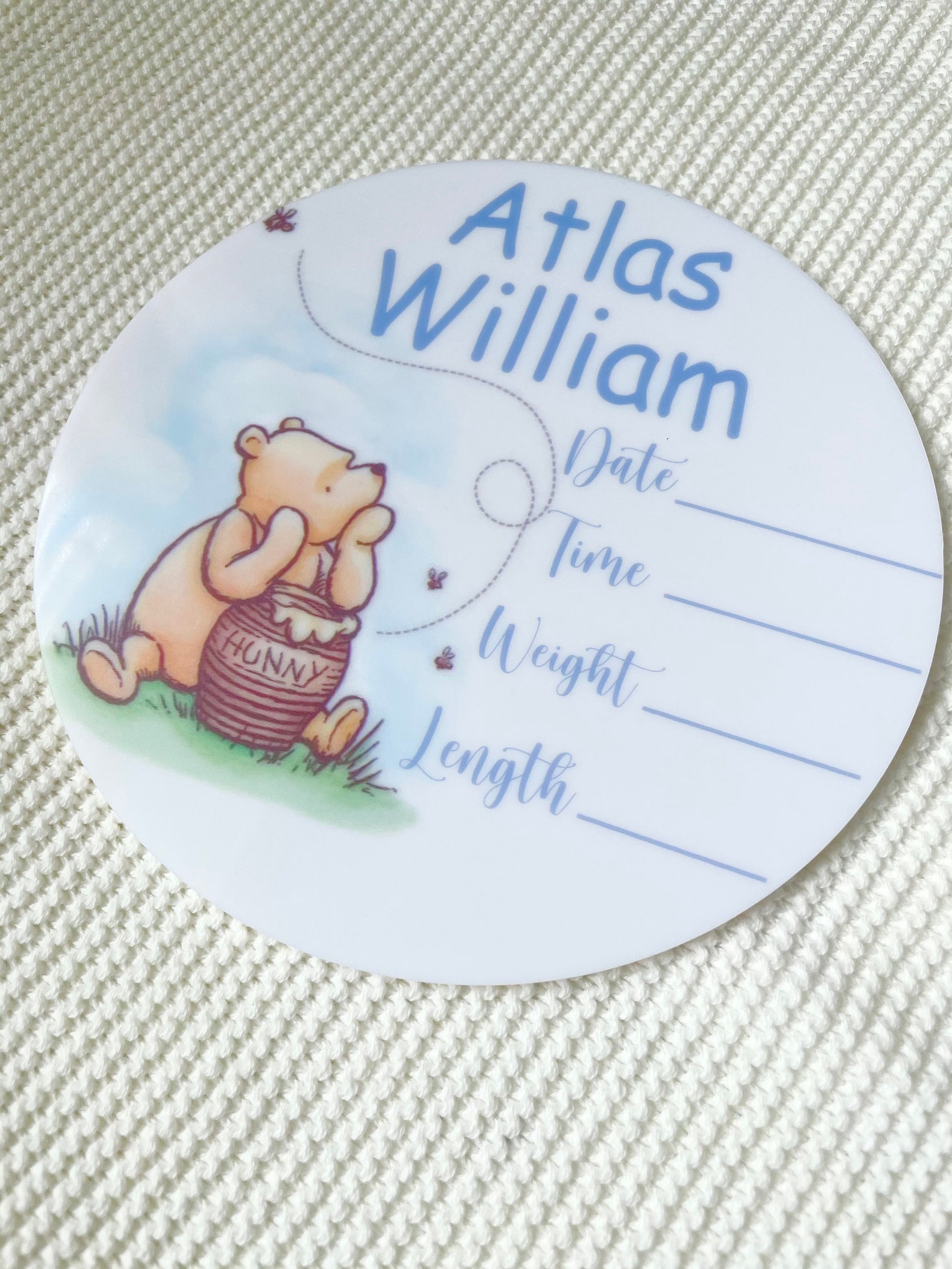 Birth Announcement Sign | Acrylic New Born Baby Birth Announcement Sign ...